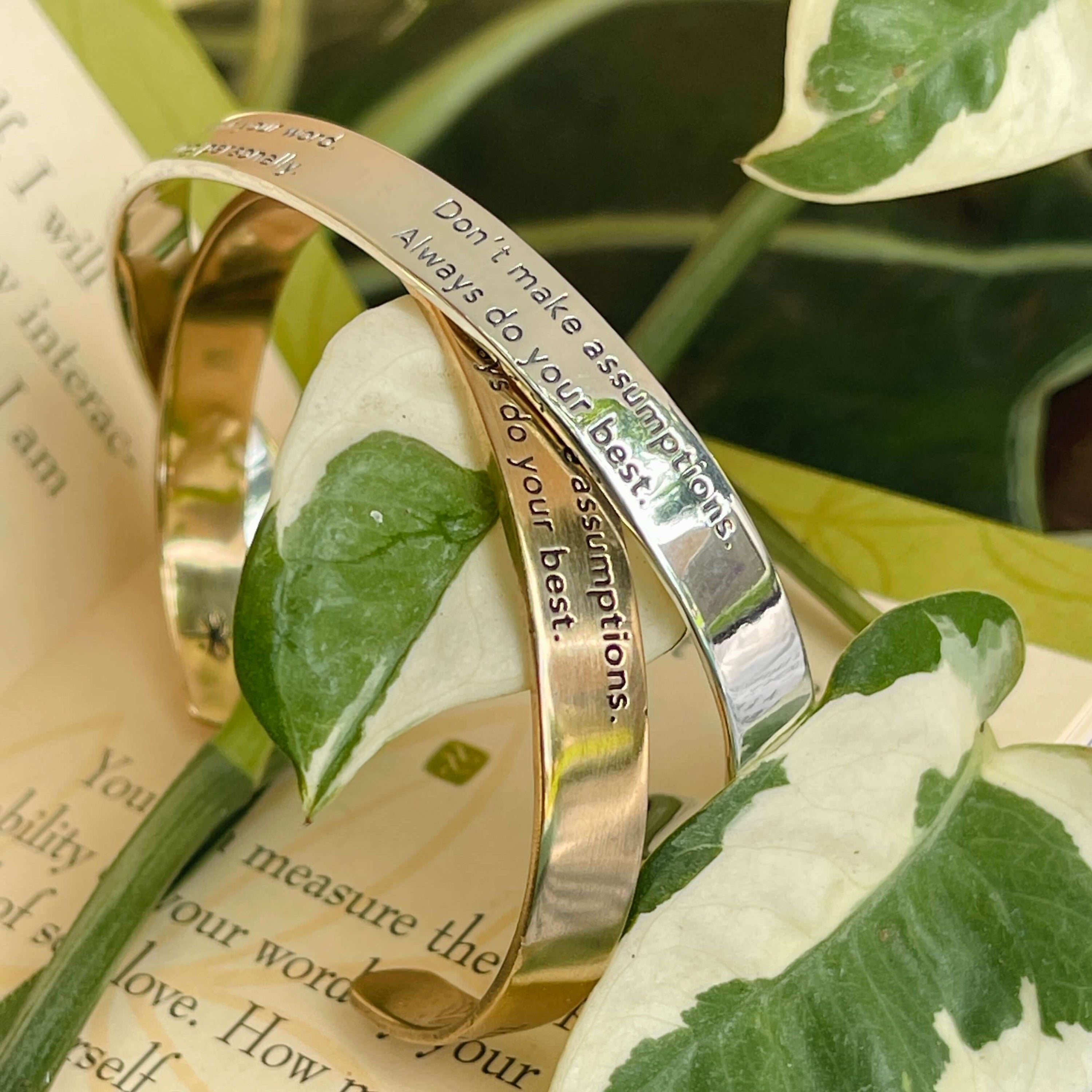 The Four Agreements Narrow Modern Cuff – Jewelry Evolution