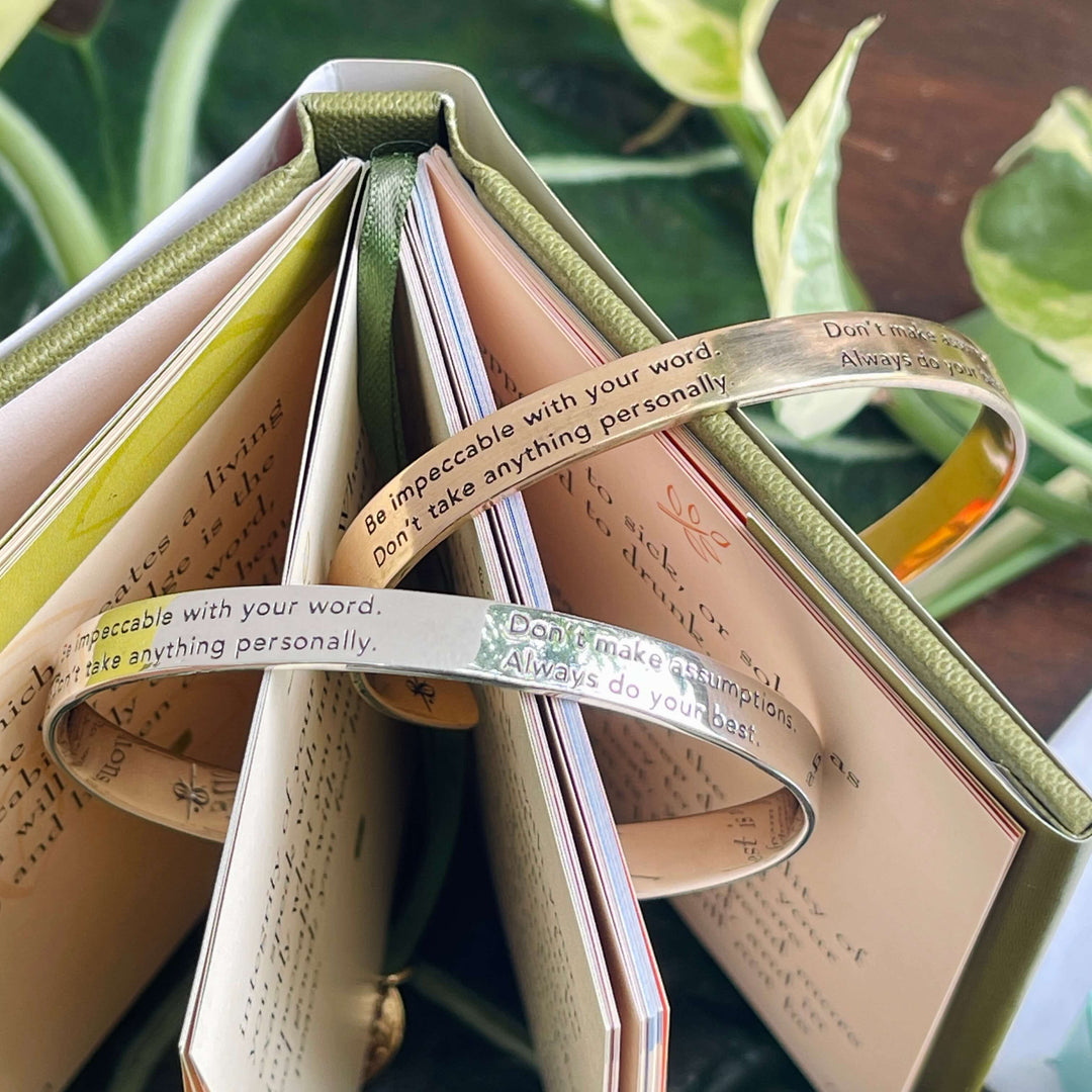 The Four Agreements Narrow Modern Cuff – Jewelry Evolution